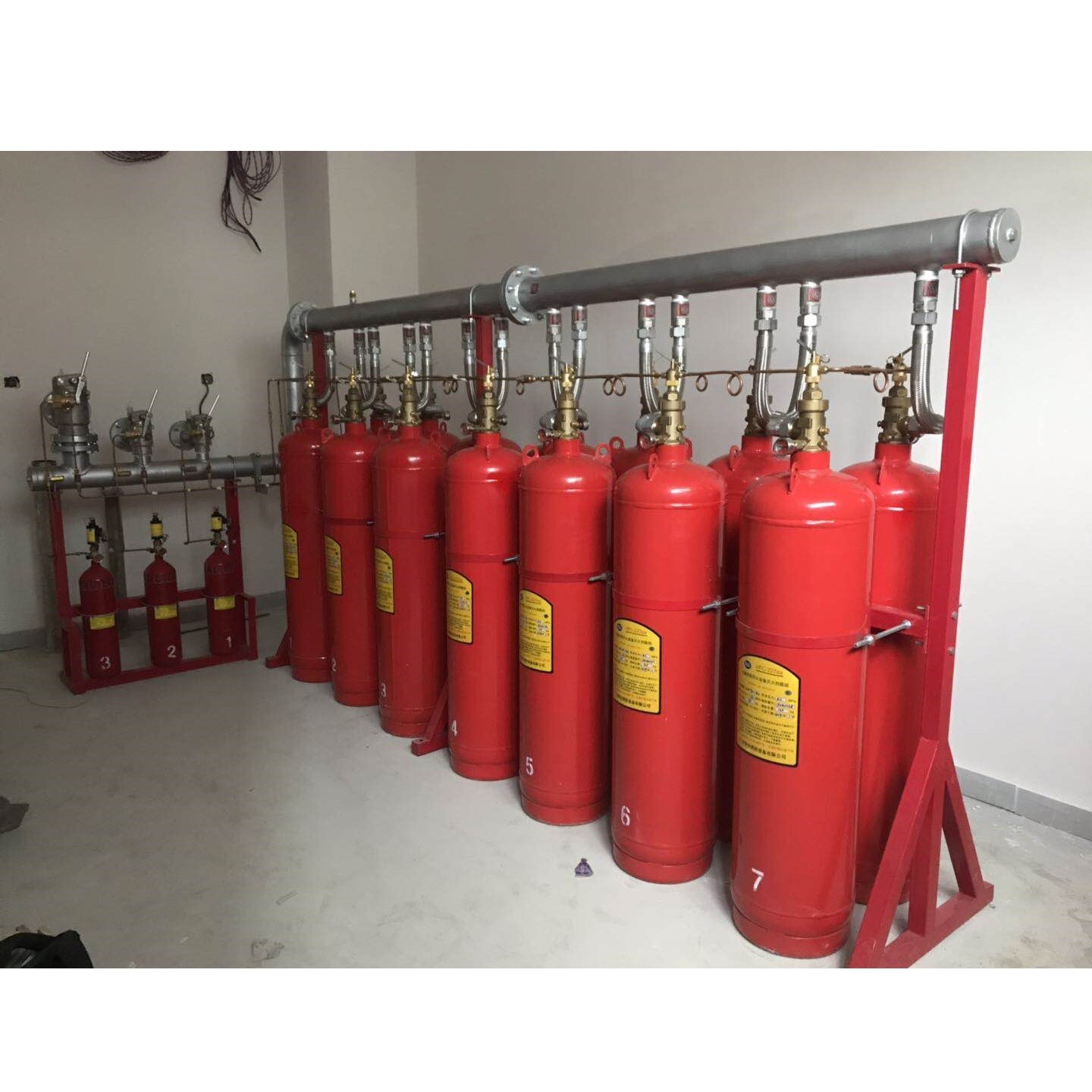Flexible FM200 Pipe Network System Clean Agent Fire Fighting System For ...