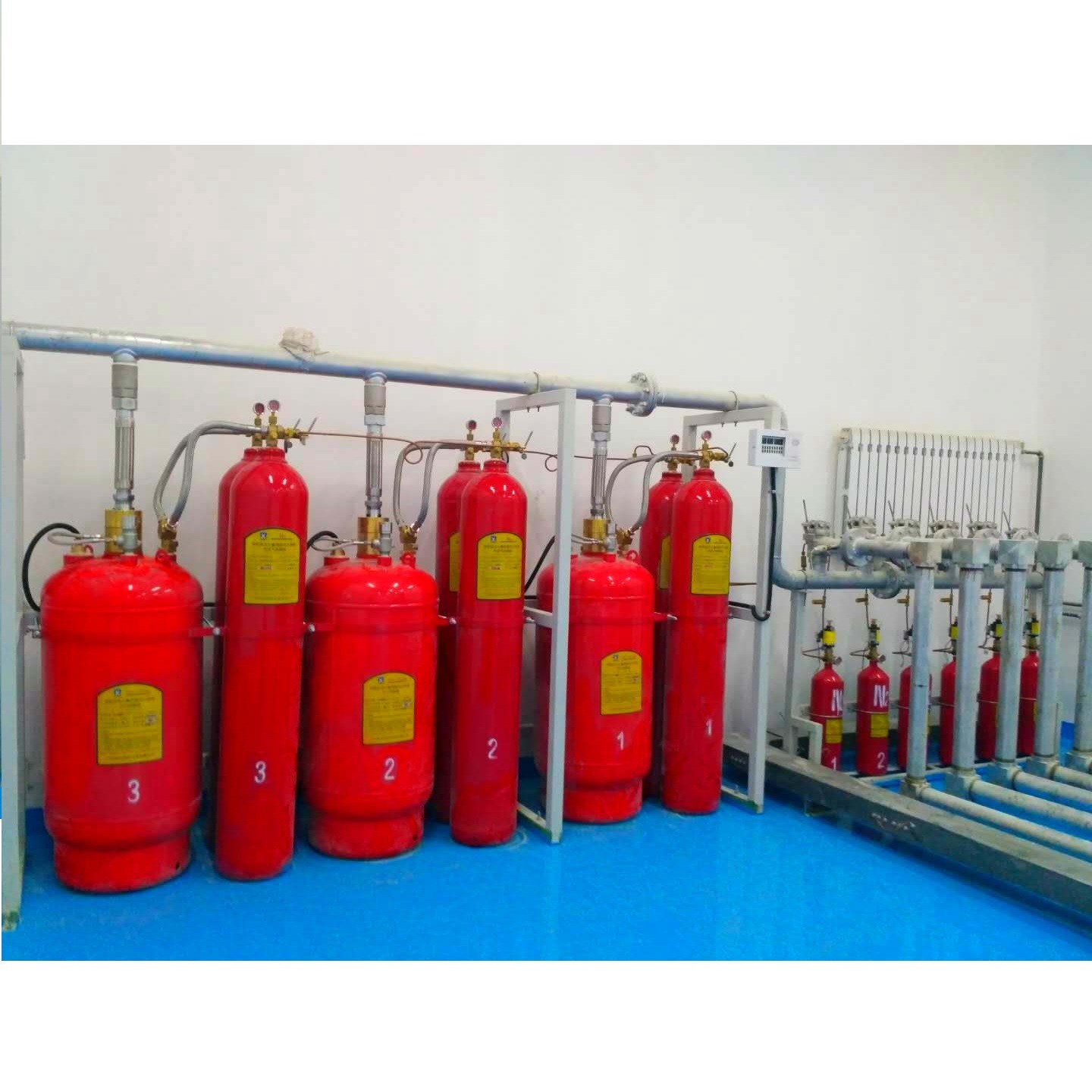 High Safety FM200 Pipe Network System 70L - 180L HFC 227ea Fire ...