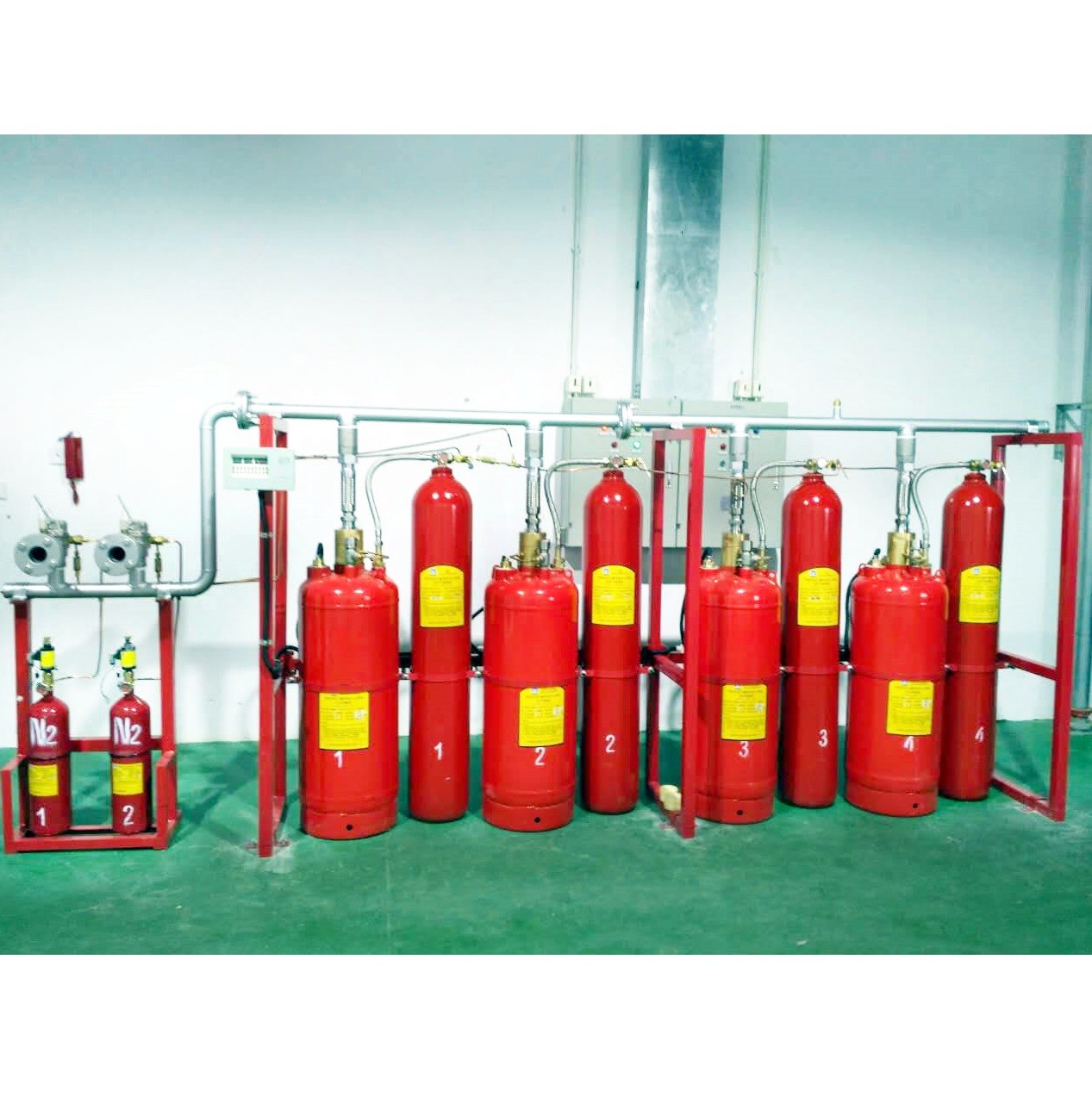 High Safety FM200 Pipe Network System 70L - 180L HFC 227ea Fire ...