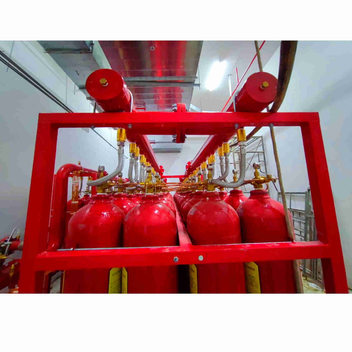 IG 541 Inert Gas Fire Extinguishing System Capacity 70L 80L 90L Pipeline Type
