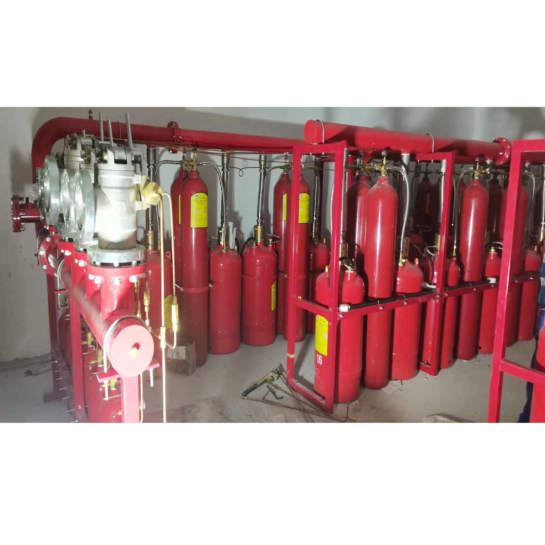 Odorless FM200 Piston Flow System Gas Fire Extinguishing System For ...